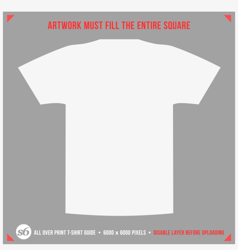 All Over T Shirt Sublimation Template
