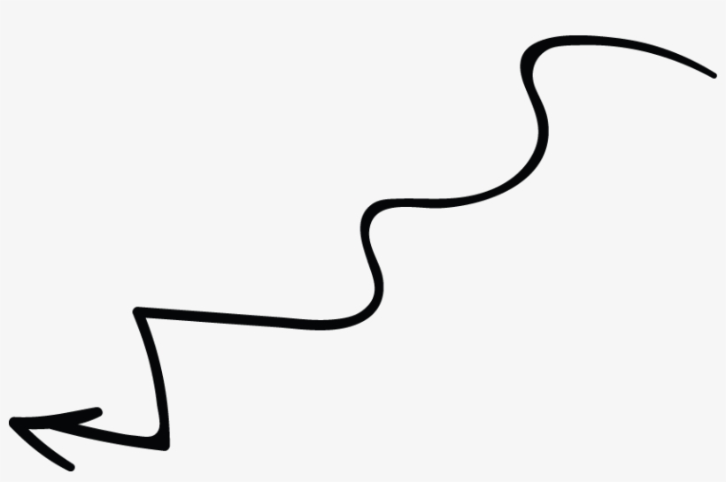 Arrow Zigzag Line Doodle Transparent PNG - 837x516 - Free Download on ...