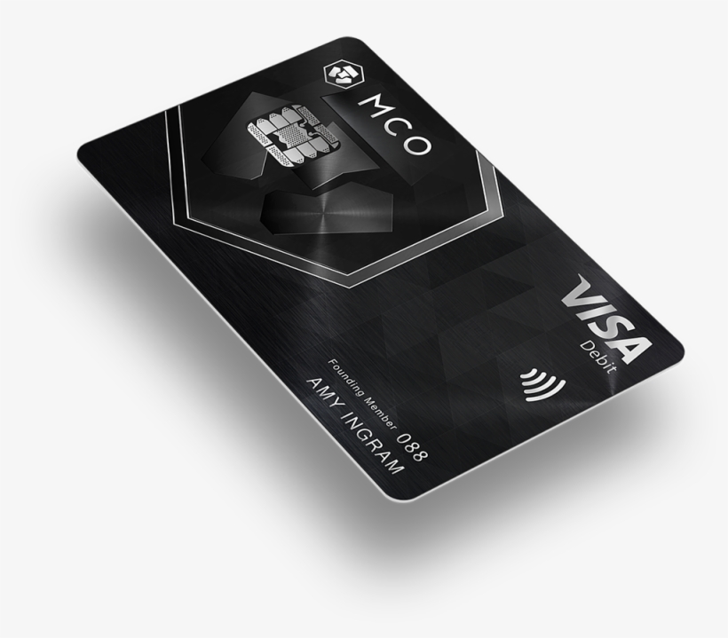 Card Page Obsidian Black - Mco Visa Card Transparent PNG - 1000x829 ...