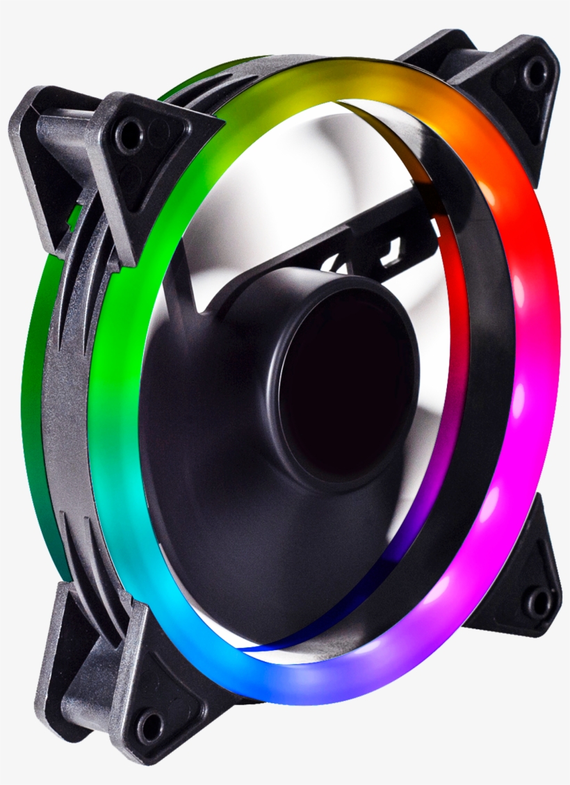 Dual Ring Rainbow Rgb Fan Maain Transparent PNG - 2000x2000 - Free ...