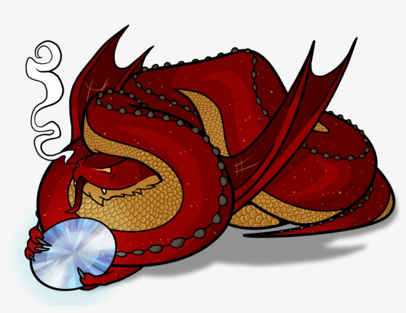 A Little Transparent Smaug-ling And His Arkenstone - Illustration ...