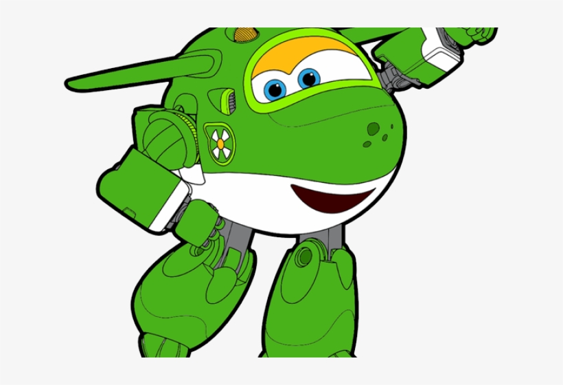 Wings Clipart Animated - Png Cartoon Character Super Wings Transparent ...