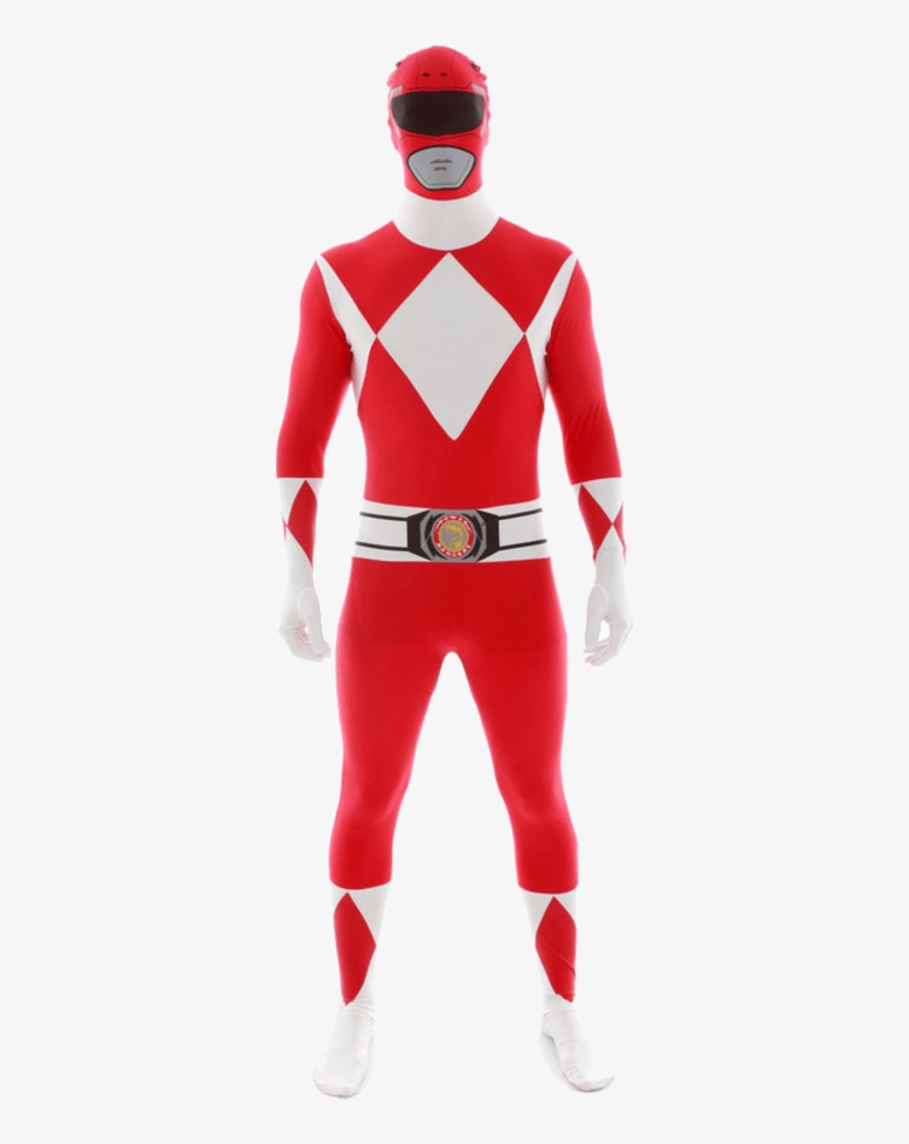 Red Power Ranger Morphsuit - Deguisement Power Ranger Rouge Transparent ...