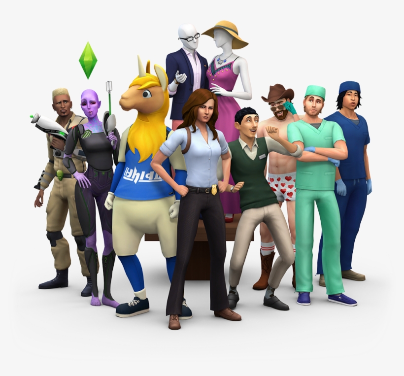 The Sims 4 Gallery Transparent Background - Los Sims 4 Get To Work ...