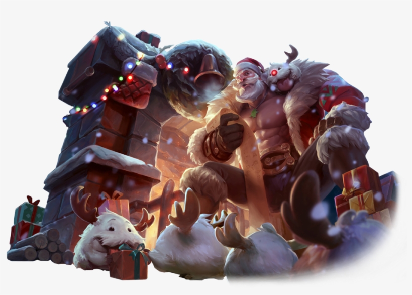 4-braum - League Of Legends Santa Braum Transparent PNG - 941x629 ...
