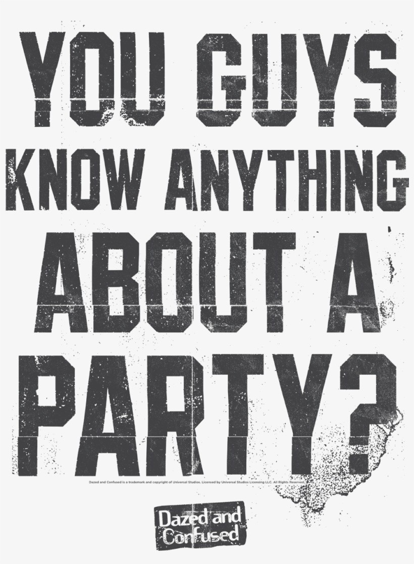 Dazed And Confused Party Time Men's V Neck T Shirt - Dazed And Confused ...