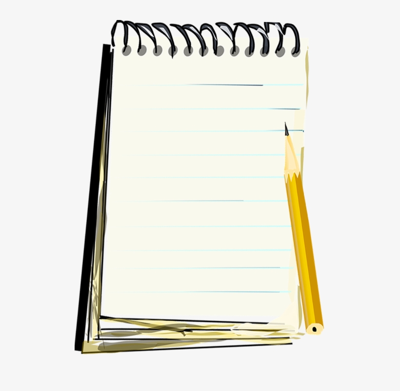 Notebook3 - Writing Transparent PNG - 545x720 - Free Download on NicePNG