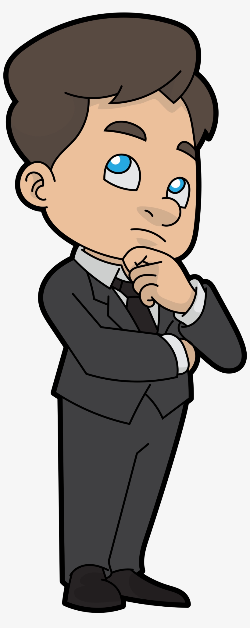 Download Thinking Transparent File - Person Thinking Cartoon Png - HD ...