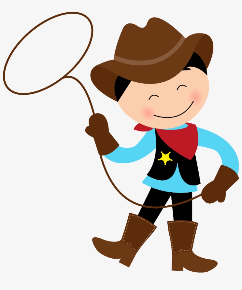 Cowboy With Lasso Clipart
