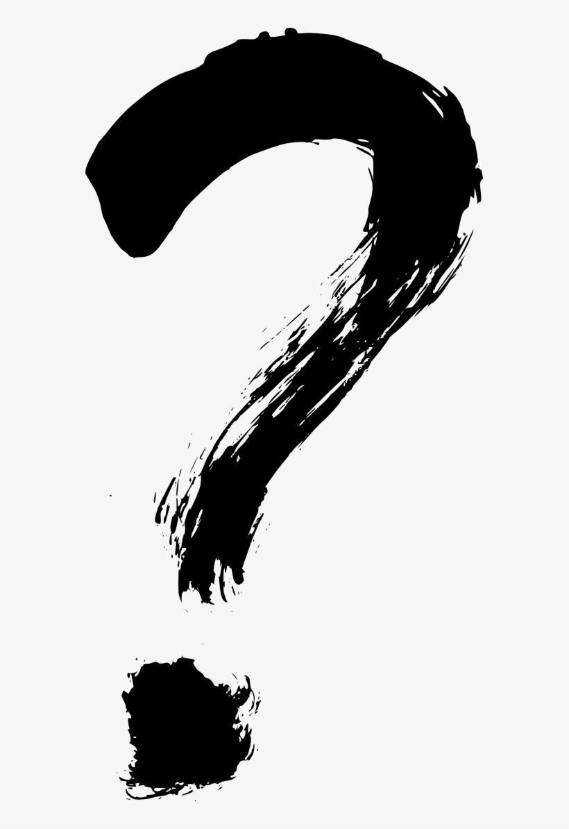 Download Free Download - Question Mark Brush Stroke - HD Transparent ...
