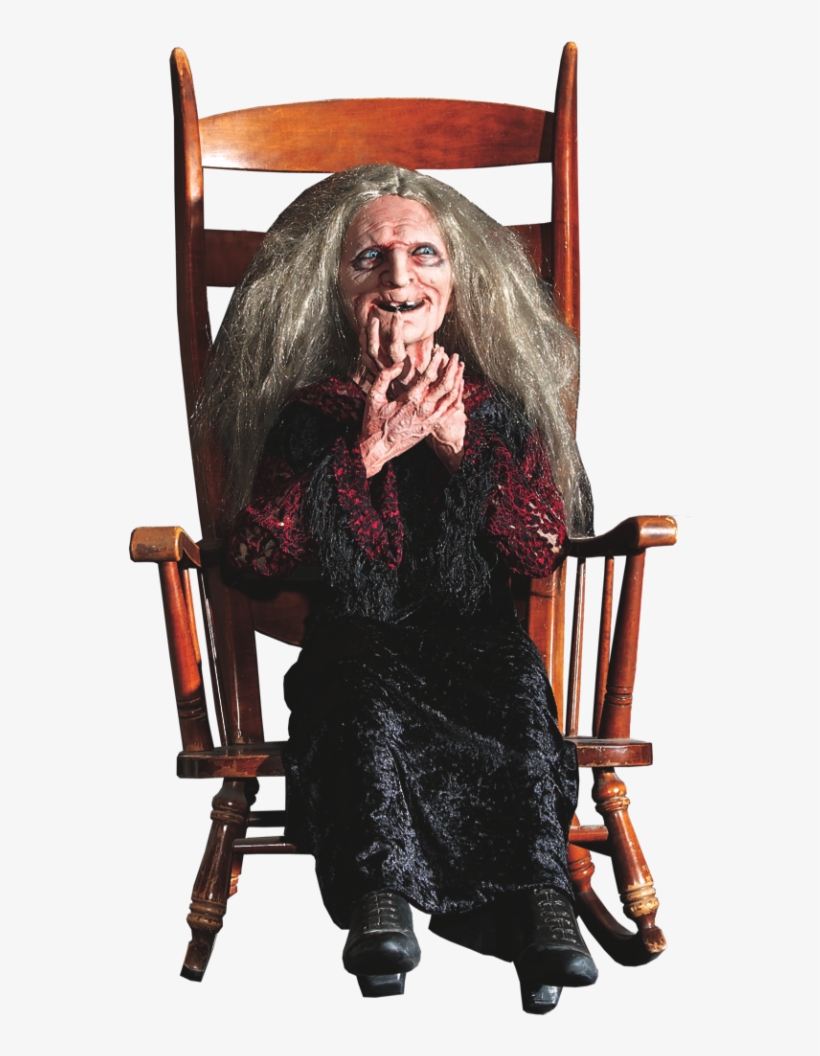 Creepy Witch Png Free Download - Laughing Hag Animated Prop Transparent ...