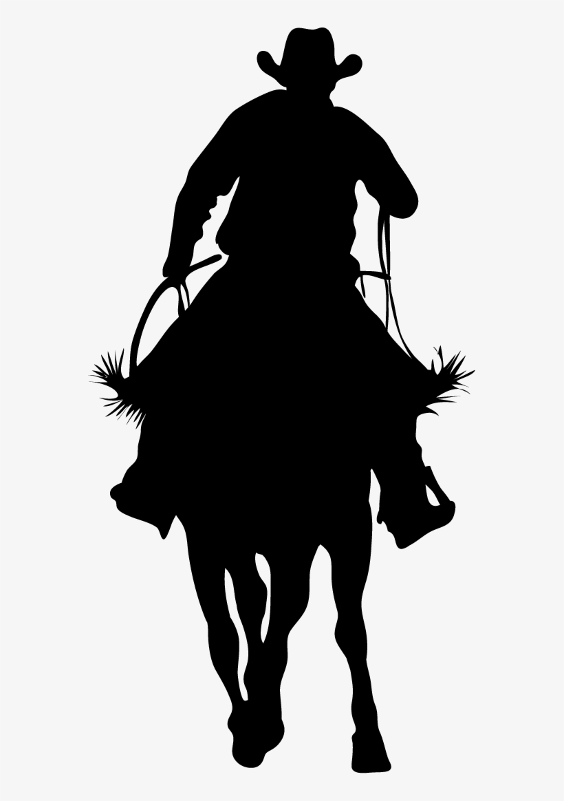Cowboy Silhouette / Cowboy Silhouette Vinyl Decal Decals N More Com ...