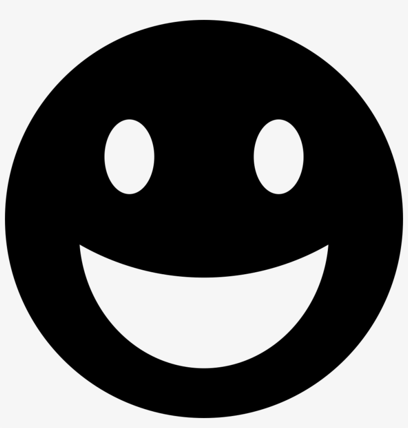 Happy Emoticon Svg Icon Smiley Face Silhouette Transparent PNG