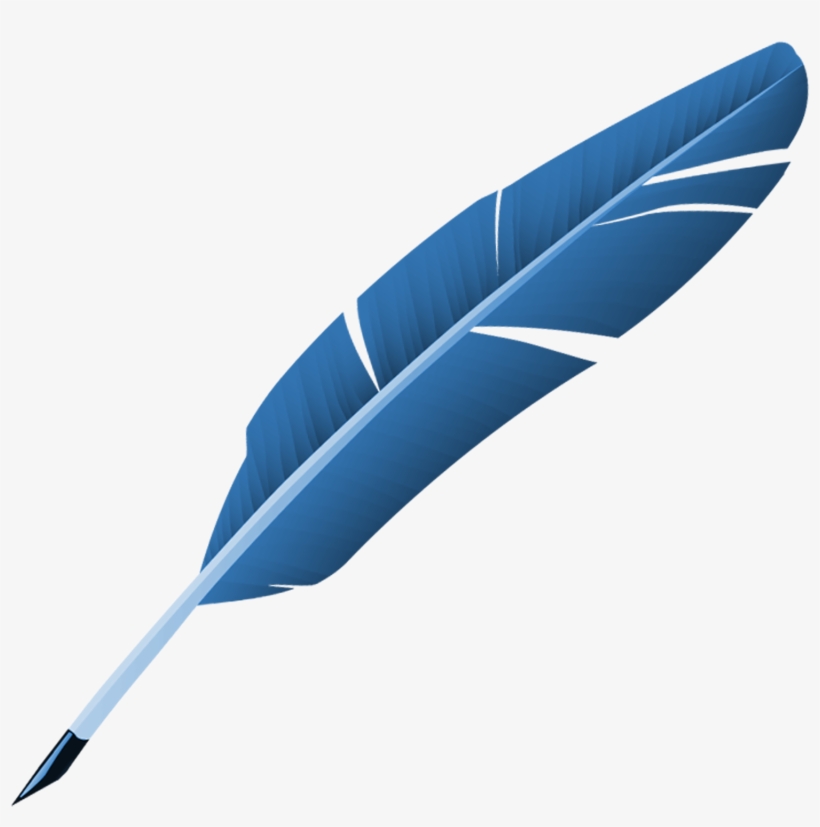 Blue Feather Quill Pen - Blue Feather Pen Transparent PNG - 1800x1800 ...
