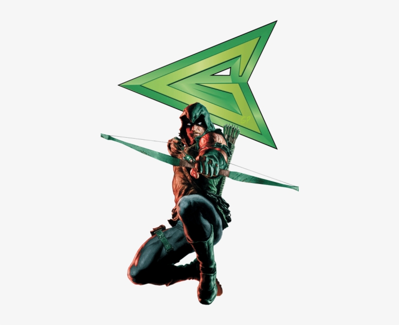 Green Arrow W Logo - Dc Comics Green Arrow Symbol Transparent PNG ...