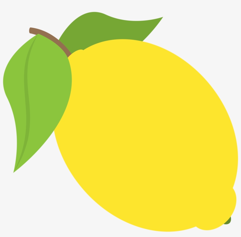 Lemon Vector Emoji Transparent PNG - 2000x2000 - Free Download on NicePNG