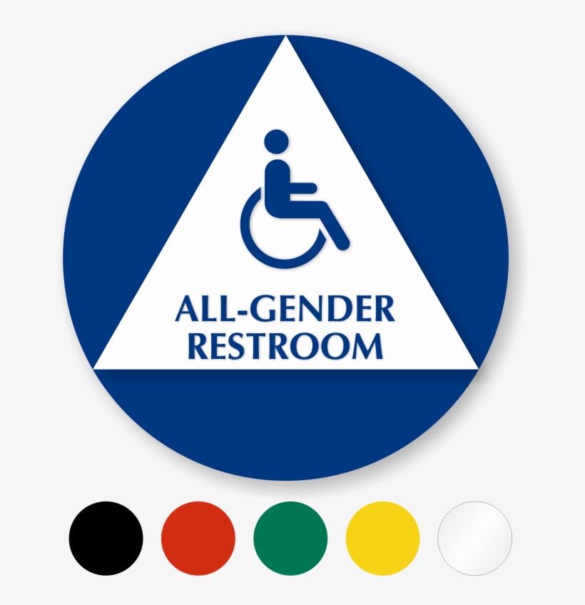 All Gender Restroom Signs Gender Neutral Restroom Signs - Circle ...