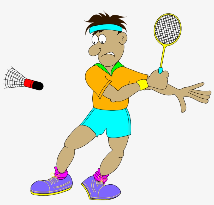 Playing Badminton Clip Art - Gif Animado Badminton Transparent PNG ...