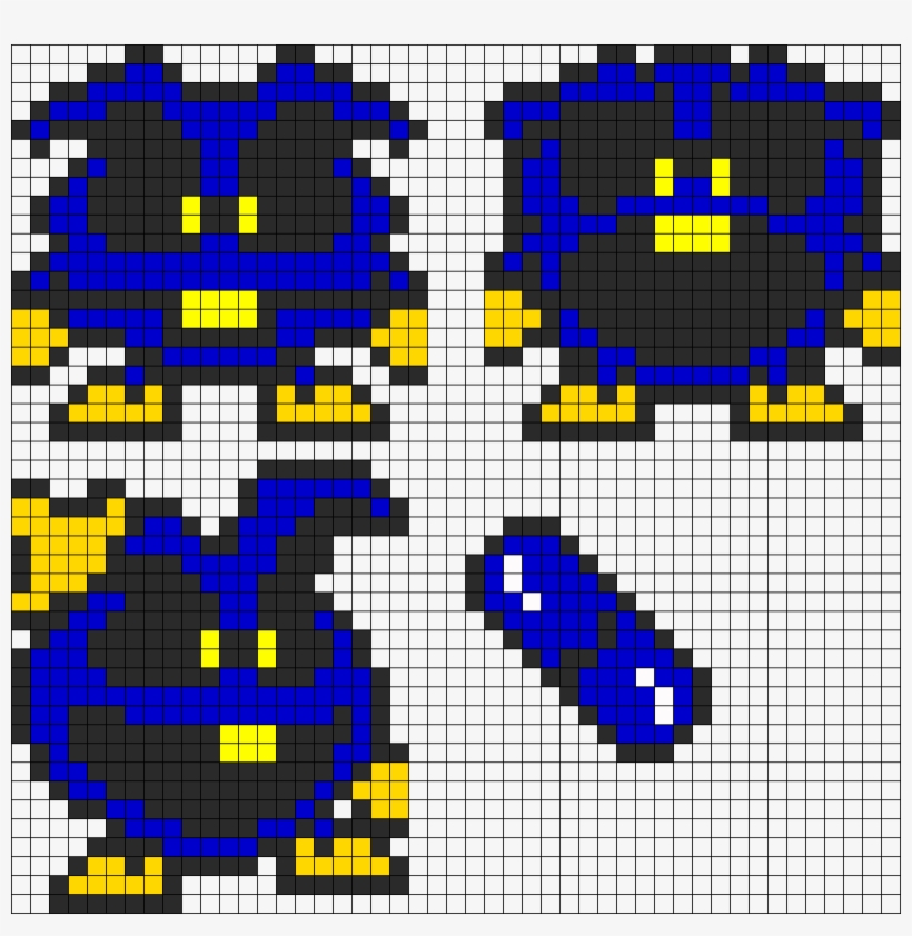 Drmario Bluevirus Perler Bead Pattern / Bead Sprite - Dr Mario Pixel ...
