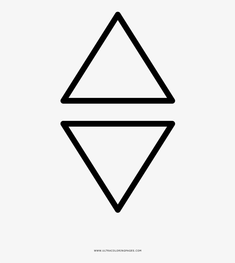 Up Down Arrows Coloring Page - Triangle Transparent PNG - 1000x1000 ...