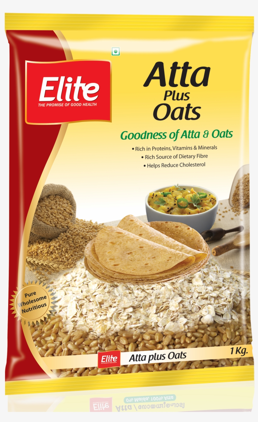 Atta Plus Oats - Elite Atta 1 Kg Transparent PNG - 1500x2255 - Free ...
