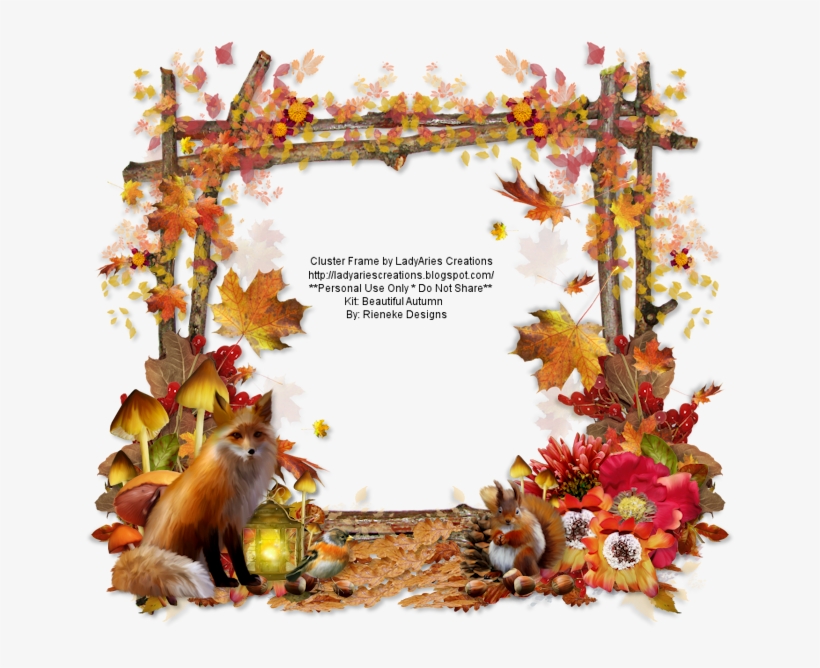 Cluster Frames - Fall Cluster Frame Transparent PNG - 650x650 - Free ...
