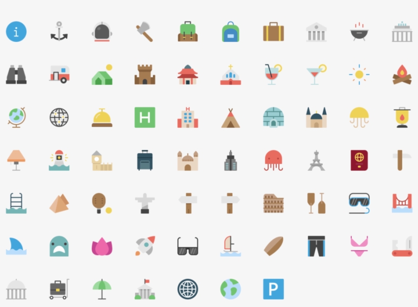 Travel Icons Transparent PNG - 960x672 - Free Download on NicePNG