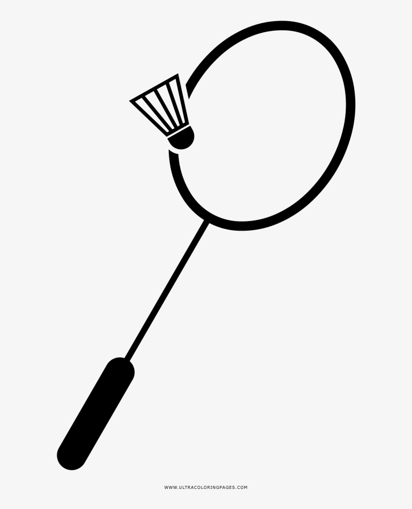Racket Coloring Page