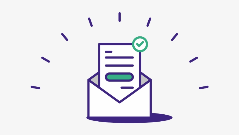 Email Confirmation Vector Illustrator Minimal Simple Transparent PNG ...