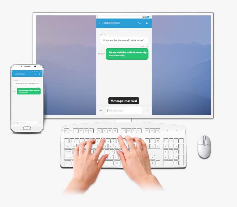 Pc Controls Phone - Smartphone Transparent PNG - 838x634 - Free ...