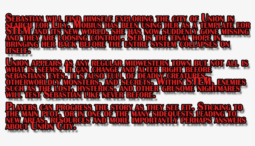 The Evil Within 2 Story Faq/recap Information - Coquelicot Transparent ...