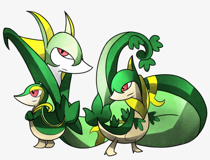 Pokemon Snivy Mega Evolution Transparent PNG - 900x675 - Free Download ...
