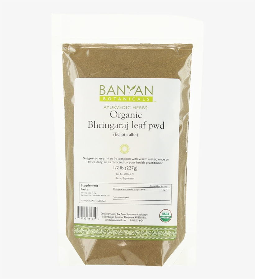 Bhringaraj Powder - Certified Organic - Banyan Botanicals Transparent ...