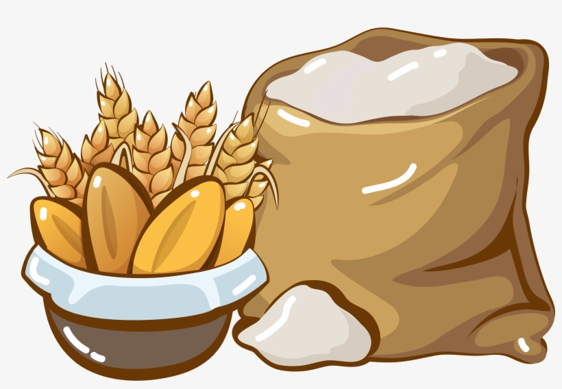 Flour Bread Wheat Cartoon Png And Vector Image Transparent PNG ...