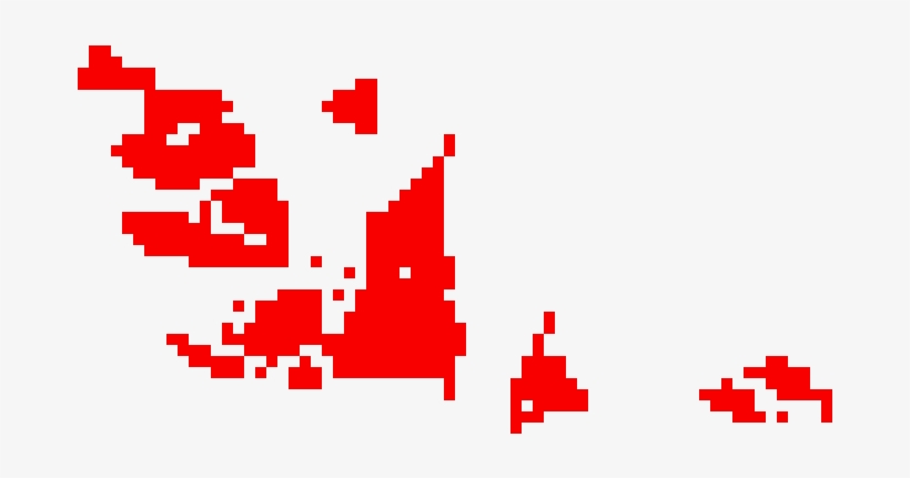 Blood Splatter - Blood Sprite Pixel Art Transparent PNG - 820x390 ...