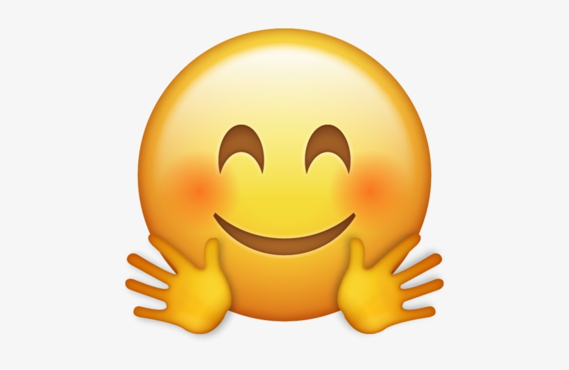 Hugging Emoji Png Transparent Icon Png Black And White - Hug Emoji Png ...
