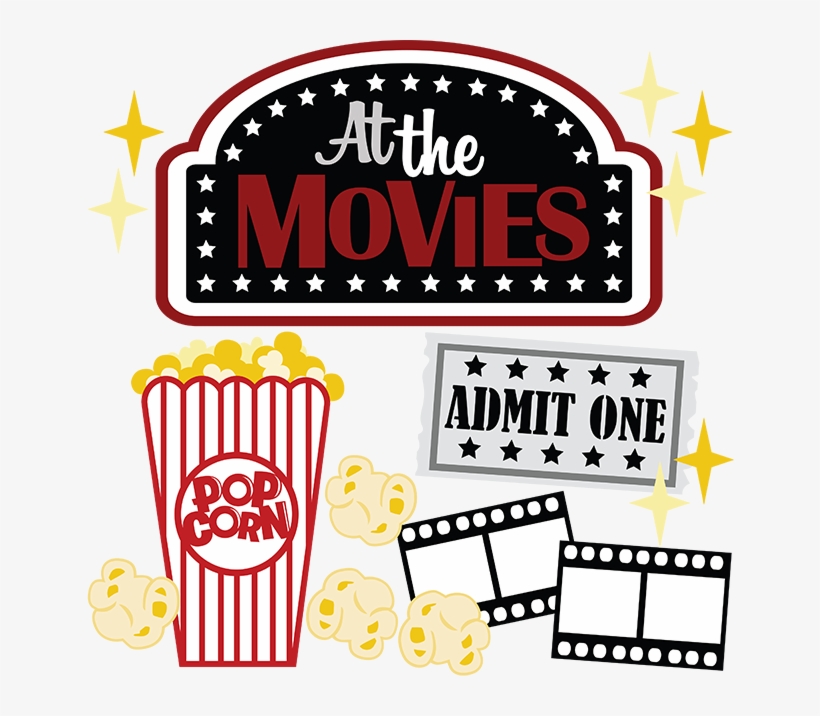 At The Movies Svg Scrapbook Files Movie Svg File For - Clip Art Movie ...