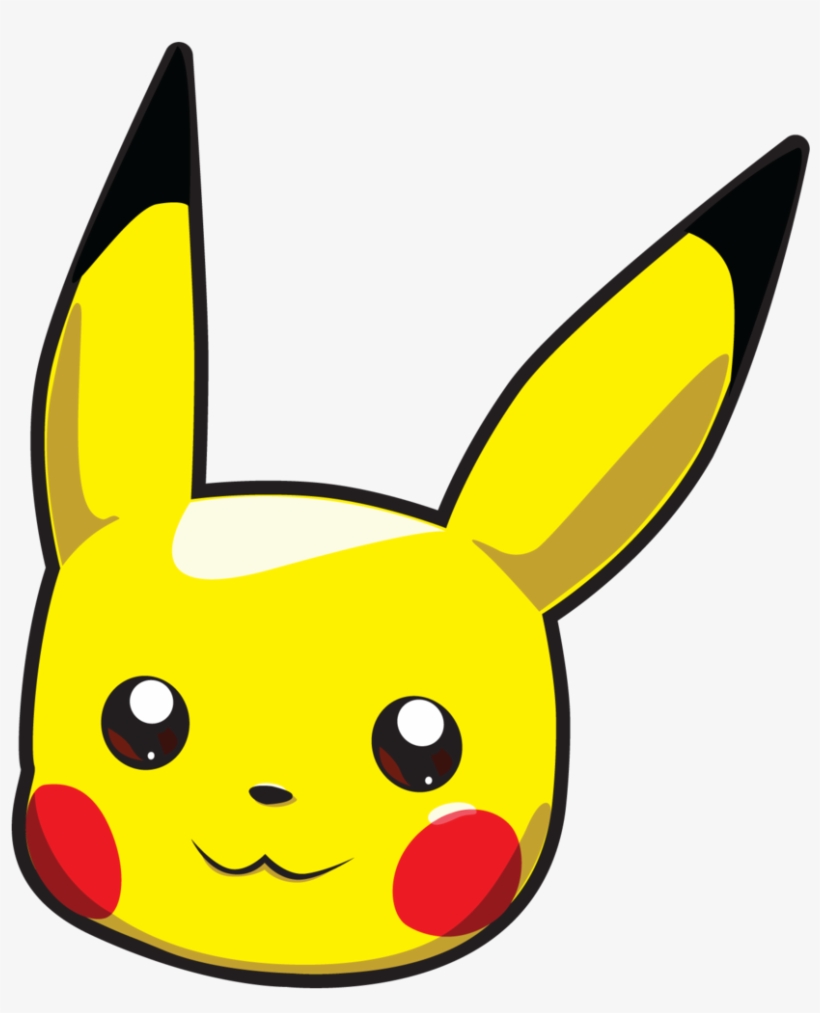 I Got Bored And Made A Sticker - Pokemon Pikachu Head Transparent ...