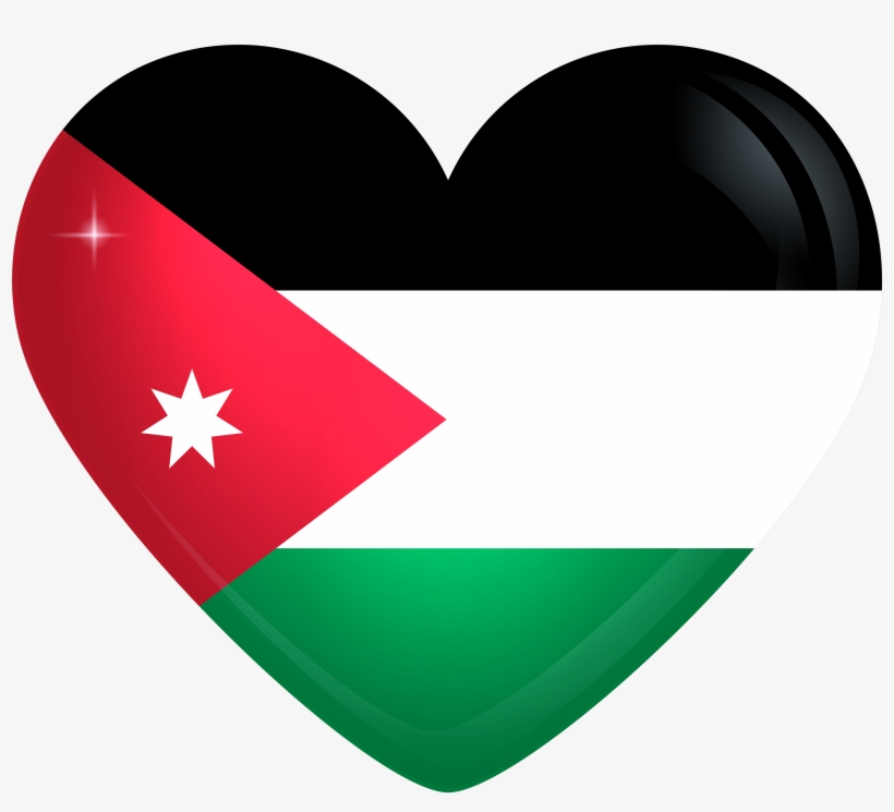 Jordan Flag Heart Png Transparent PNG - 6000x5147 - Free Download on ...