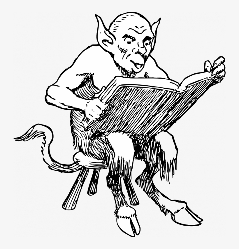 devil coloring sheet
