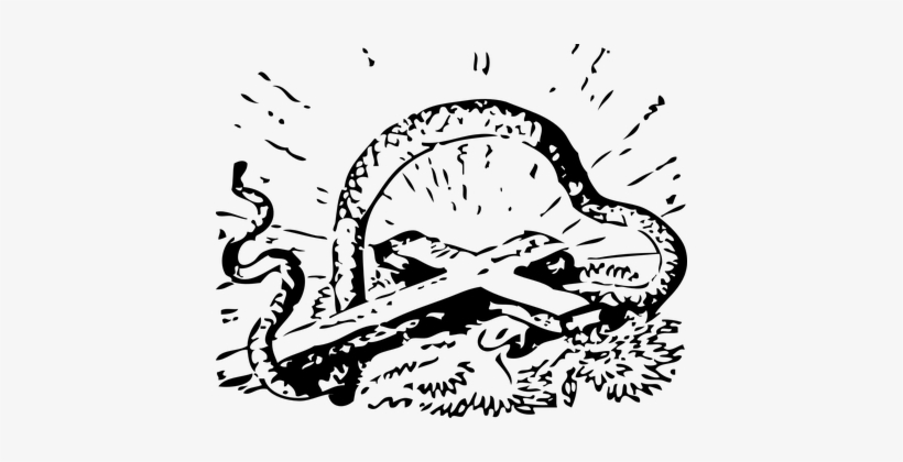 Download Cross Snake Reptile Satan Symbol Satan Sat - Serpiente Y La ...
