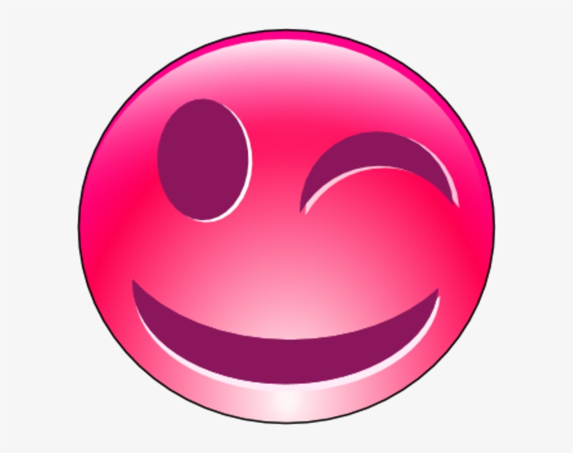 Pink Smiley Face Png