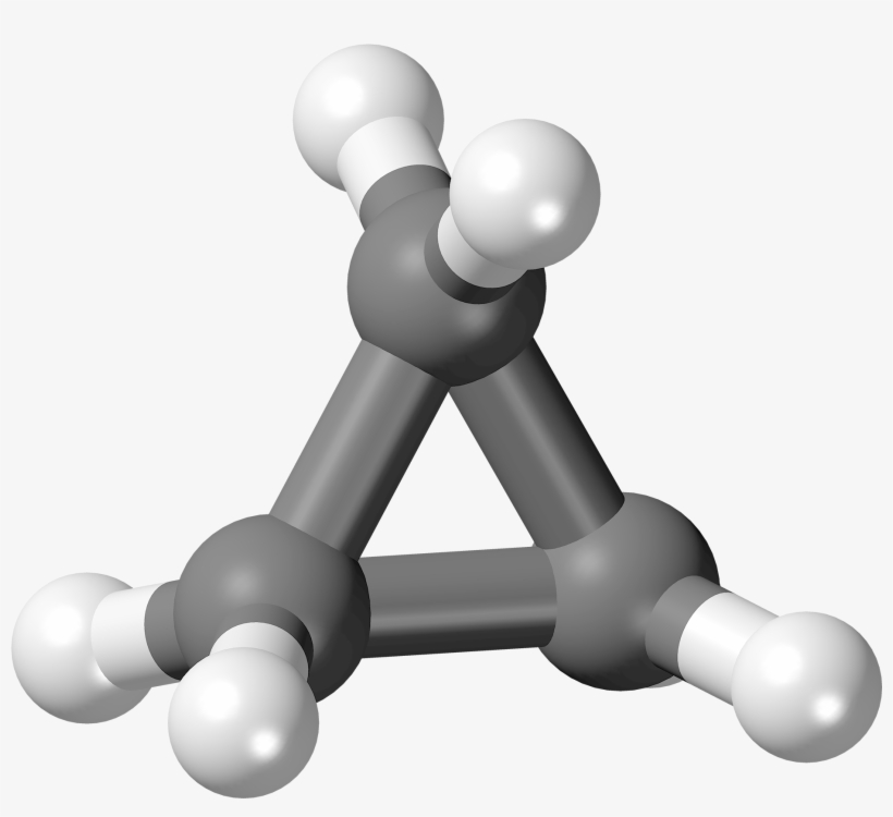 Cyclopropane Molecule Ball - Propylene Oxide Transparent PNG ...