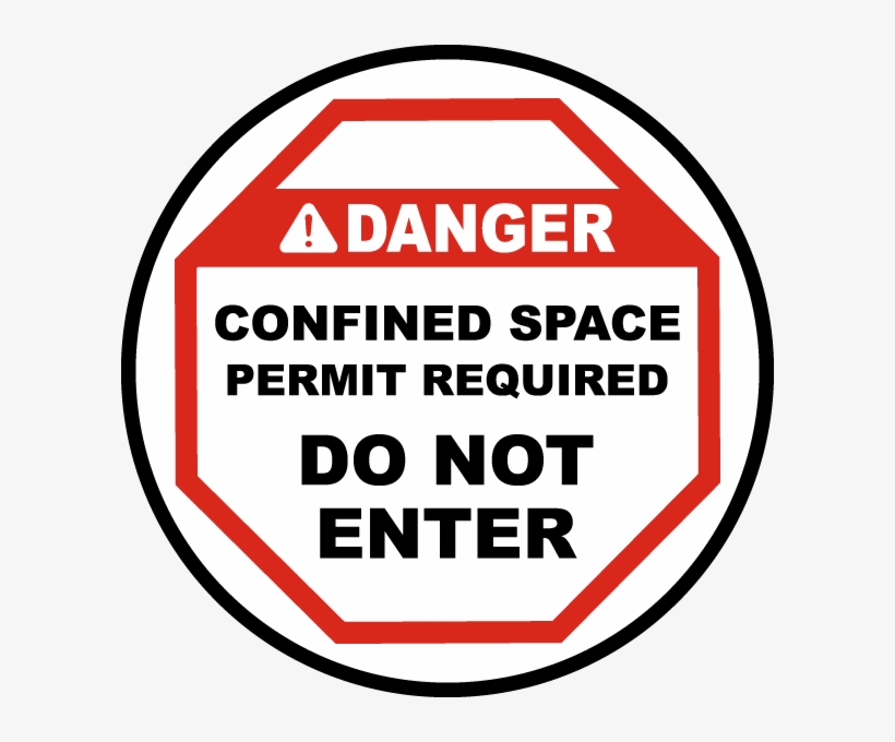 Permit Required Do Not Enter Floor Sign - Child Transparent PNG ...