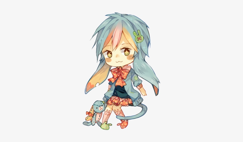 Polka Pot By Ruuto Kun - Anime Sparkly Chibi Transparent PNG - 288x425 ...