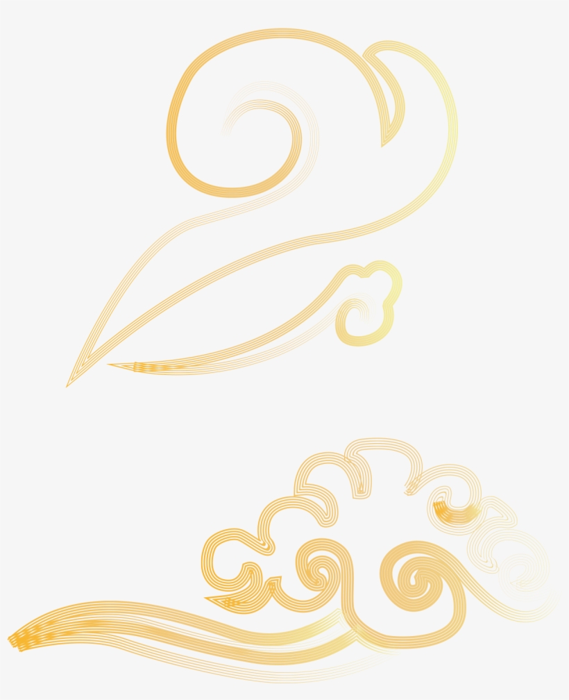 Chinese Style Lines Shapes Gradients Png And Vector - Illustration ...