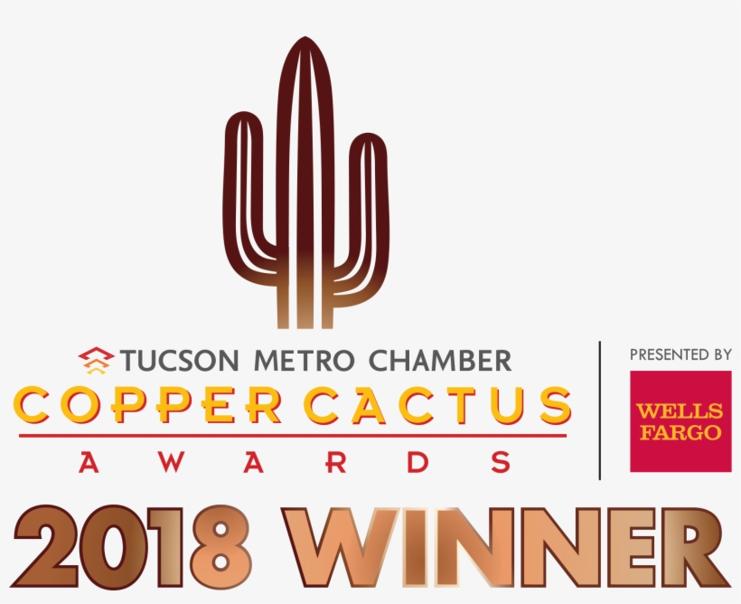 Copper Cactus Logo With Wells Fargo 2018 Winners Vector - Copper Cactus ...