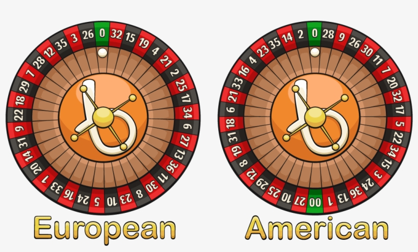 European And American Roulette Wheel Layout - Coin Transparent PNG ...