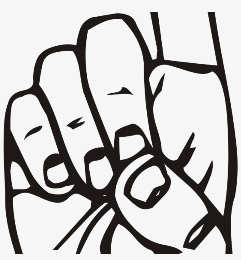 Download Finger Pointing Clipart Free Clipart Sign Language - Finger ...