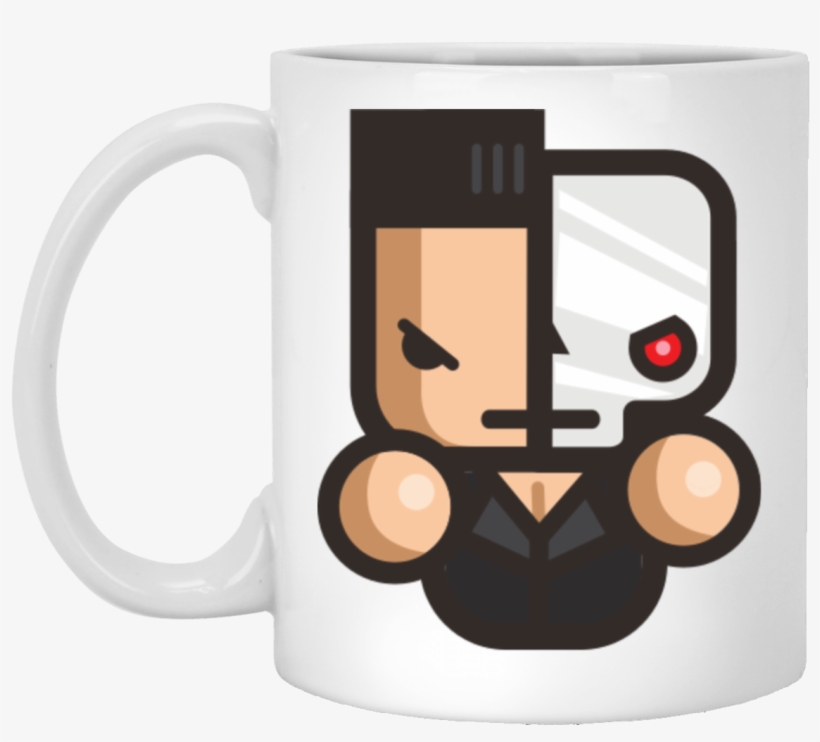 Terminator Half Face White Mug - Coffee Cup Transparent PNG - 1155x1155 ...